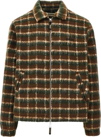 Bird veste zippée Wbyouth à carreaux - Marron