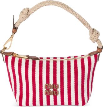 Miu Miu Striped Rope-handle Mini Bag
