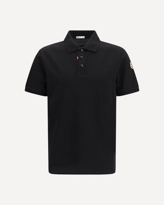 Moncler Cotton piqu&eacute; Polo Shirt with logo Male S