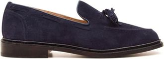 Trickers Homme, Chaussures, Bleu, Taille: 40 1/2 EU Suede Moccasin