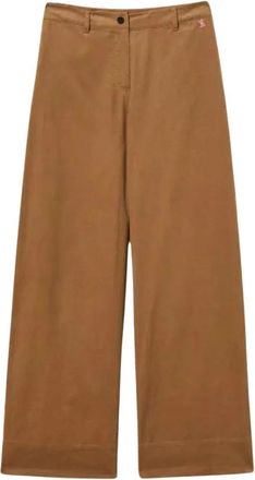 Twinset Pantalon Myfo en Velours - Femme - Pantalons - Brun - Taille: 36 FR