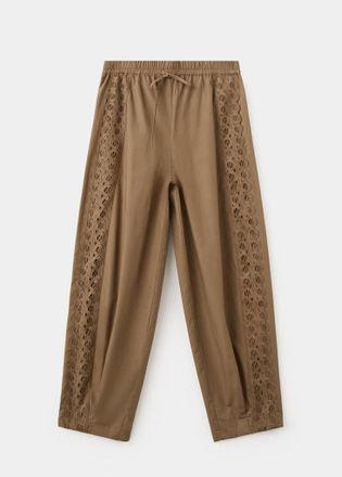 Mango Pantalon droit 100 % coton kaki - Femme - XXS - MANGO