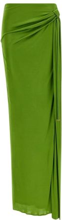 Elisabetta Franchi Femme, Jupes, Vert, Taille: 38 FR Extra Long Skirt