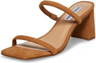 Steve Madden Damen Lilah Sandale mit Absatz, Light Brown Nubuck, 40 EU
