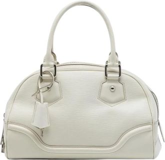 Louis Vuitton Pre-owned Sac Bowling Montaigne PM - Femme - Pre-owned - Blanc - Taille: ONE Size