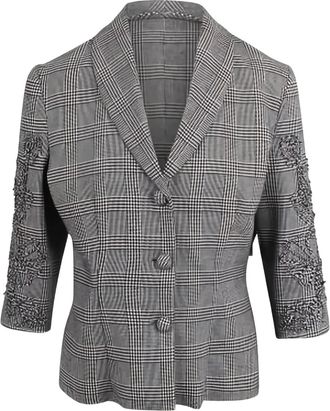 Ermanno Scervino Sakko mit Karomuster - Grau