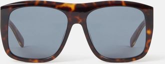 Stella McCartney Straight-Edge Square Sunglasses, Woman, Glossy Dark Havana