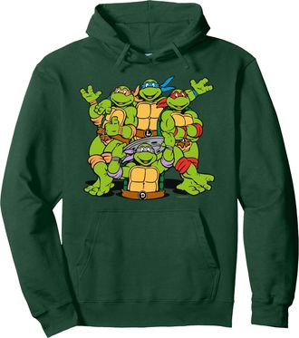 Teenage Mutant Ninja Turtles TMNT Turtle Power Best Friends 80er 90er Cartoon-Reptilienliebhaber Pullover Hoodie