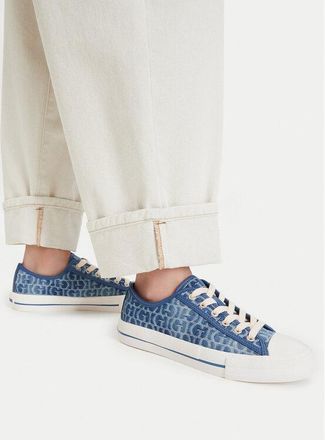 Guess Sneakers aus Stoff FLTC3Y FAL12 Blau