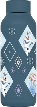 Quokka Solid Stone Blue Thermosflasche, Edelstahl, 510 ml, Frozen Diamond