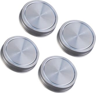 Cabilock Ersatzdeckel Für Einmachgläser 86 Mm Auslaufsicherer Edelstahldeckel Mit Silikondichtung 5 Stück/beutel