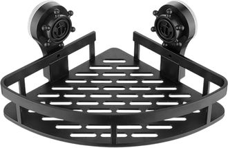 Generic Duschregal mit Saugnapf, Eck-Saugnapf, Wandmontage, Badezimmer-Regal mit starker Saugkraft, stabile Badezimmerregale