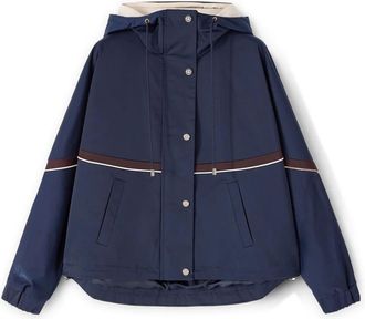 Motivi Femme, Vestes, Bleu, Taille: 40 FR Veste en nylon avec capuche