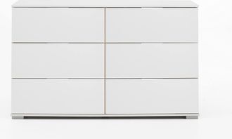 Möbelando Schubkastenkommode Easy Plus Kommoden in weiß mit 6 Schubladen. Abmessungen (BxHxT) 130x83x41 cm