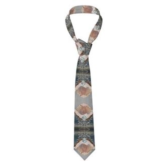 Generic Cravate Homme Impressions De Diamants Dans Des Coquillages Cravate De Mariage Casual Classique DAffaires Cravatte, Pour Remise Des Dipl&ocirc;mes, Mariage, 