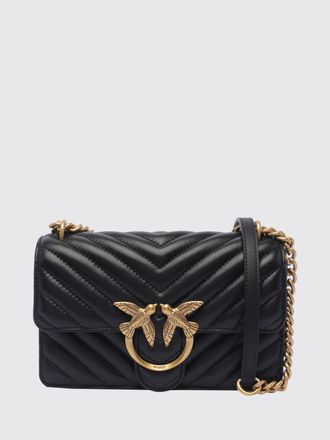 Pinko Mini sac Love Bag One en cuir nappa matelass&eacute; &agrave; motif chevron avec logo Love Birds