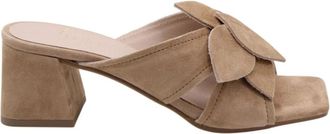 &Egrave; Mia Femme, Chaussures, Brun, Taille: 38 EU Isabella Heeled Mules