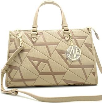 A|X Armani Exchange Sac &agrave; bandouli&egrave;re beige pour femme avec logo uni, Beige, Taille unique, beige a, taille unique