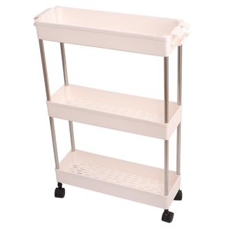 BESPORTBLE Multifunktionales Badezimmerregal aus Wei&szlig;em Kunststoff Platzsparendes Eckregal f&uuml;r K&uuml;che und Bad Modernes Aufbewahrungssystem f&uuml;r Shampoo Kosmetik un