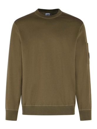 C.P. Company C. P. Company Pull Col Rond - Vert