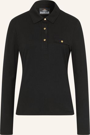 Barbour Jersey-Poloshirt Ramona schwarz