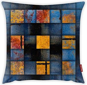 Bonamaison Le Jardin du Lin Kissenhüllen, Cotton, Mehrfarbig, 45x45