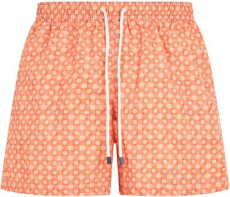 Fedeli Homme, Maillots de bain, Orange, Taille: 2XL Madeira Swim Shorts