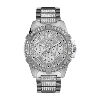 Guess Edelstahl Frontier Uhr - - Accessories - Herren - Grau - ONE SIZE