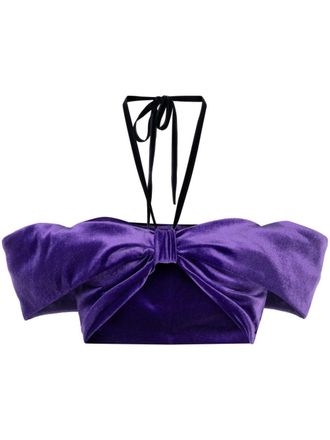 Philosophy di Lorenzo Serafini haut crop &agrave; dos-nu - Violet