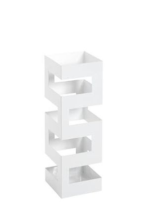 Haku Möbel Porte parapluies Blanc, métal - Dim.: L 16 cm x H 48 cm x P 16 cm, Style: Modern