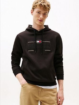 Tommy Hilfiger Sweat à capuche à logo brodé ton sur ton