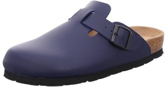 Rohde Damen Pantolette Clog Schnalle profilierte Sohle Alba 6077, Größe:42 EU, Farbe:Blau