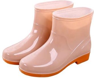 Generic Bottes de pluie Tube Plus - En velours - Bottes de pluie - Chaussures en caoutchouc - Bottes deau pour femme - Bottes de cuisine pour adultes - Antid&eacute;