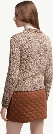Moncler Marled Knit Crew-Neck Sweater - Brown