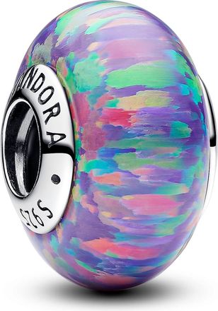 Pandora Moments Leuchtendes violettes Charmaus Sterling Silber, Kompatibel Moments Armbänder, 791691C05