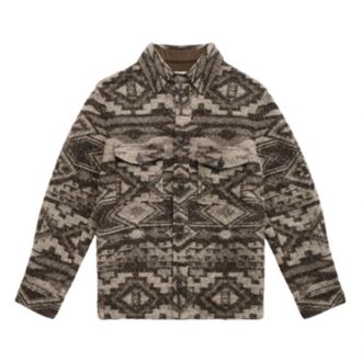 Isabel Marant Grafische Wollmischjacke - - Jackets - Damen - Braun - M