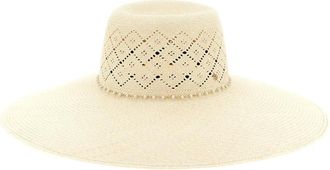 Maison Michel Femme, Accessoires, Beige, Taille: S Blanche Hat