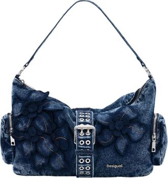 Desigual Femme, Sacs, Bleu, Taille: ONE Size Curio Denim Bag