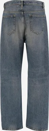 Maison Margiela Distressed Cotton Jeans - Blue