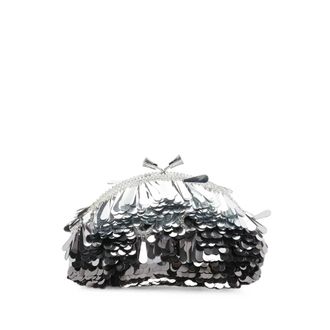 Anya Hindmarch Sequin-embellished Tassel Clutch Bag