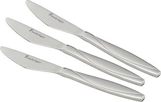 Stanley Rogers Menümesser HARVARD, hochwertige Messer aus rostfreiem Edelstahl, unverzichtbare Tafelmesser mit schwungvoll-edlem Design für den Heimgebrauch (Farbe: 
