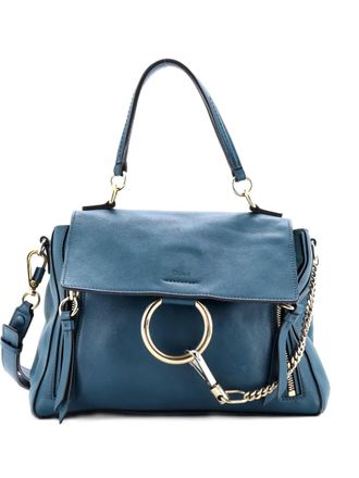 Chloé Faye Day Bag Leather Small satchel - Bleu