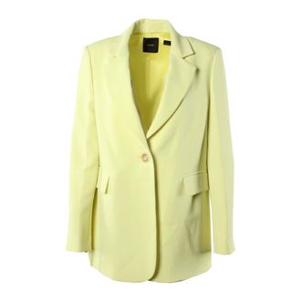Pinko Pinko, Femme, Vestes, Vert, Taille: 38 FR Blazer Jaune