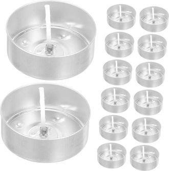 Valiclud 150 Sätze Teiliges Aluminium Teelichtdosen mit Baumwoll dochten Leere Runde Kerzendosen für DIY Kerzenherstellung Langlebige Aluminiumhalter für Hochz