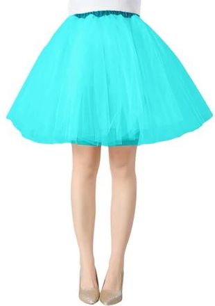Generic Jupe Tulle Femme Tutu Jupe Jupes Femme Classique Unie - De Danse pour Plage, &Eacute;cole Ou Balade, Parfaite pour Printemps Et &Eacute;t&eacute;