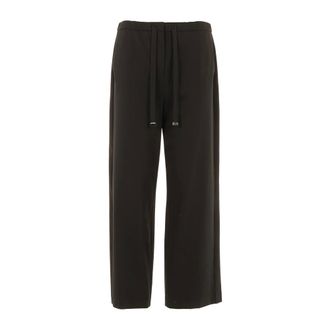 Max Mara Femme, Pantalons, Noir, Taille: 36 FR Argenta Wide Pantalons
