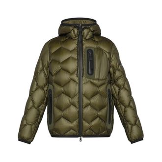 Peuterey Gr&uuml;ne Daunenjacke mit geometrischem Muster - - Jackets - Herren - Gr&uuml;n - M