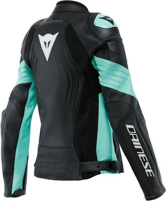 Dainese Motorradjacke Racing 4 Damen Motorrad Lederjacke Atmungsaktiv protektoren reflektierende robust