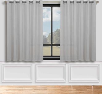 Superior Halbverdunkelungsvorh&auml;nge, einfarbig, 177,8 x 160 cm, mit &Ouml;sen, w&auml;rmeisoliert, Sonnenschutz und Raumverdunkelungsvorh&auml;nge f&uuml;r Schlafzimmer, Wohnzimmer