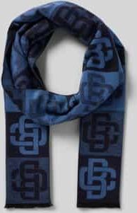 Christian Berg Schal aus Viskose mit Logo-Muster
